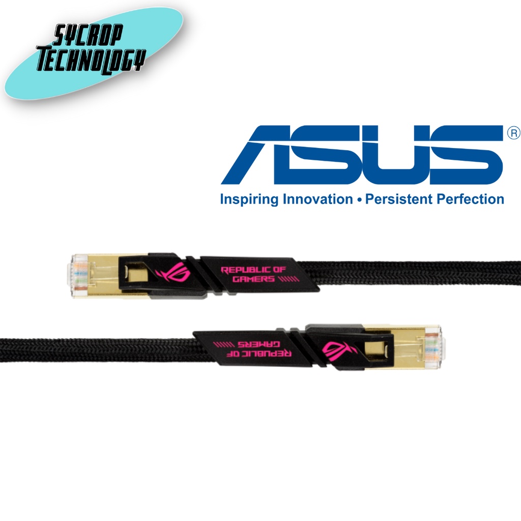 ASUS สายแลน ROG CAT7 Cable, Up to 600 MHz &10GB Transfer Rates CAT 7 ...