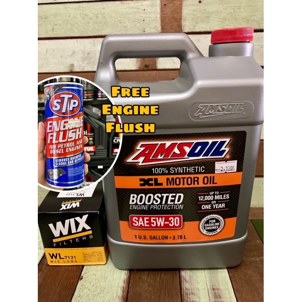 Amsoil น้ำมันเครื่องยนต์สังเคราะห์แท้ รุ่น XL Synthetic Motor Oil SAE ...