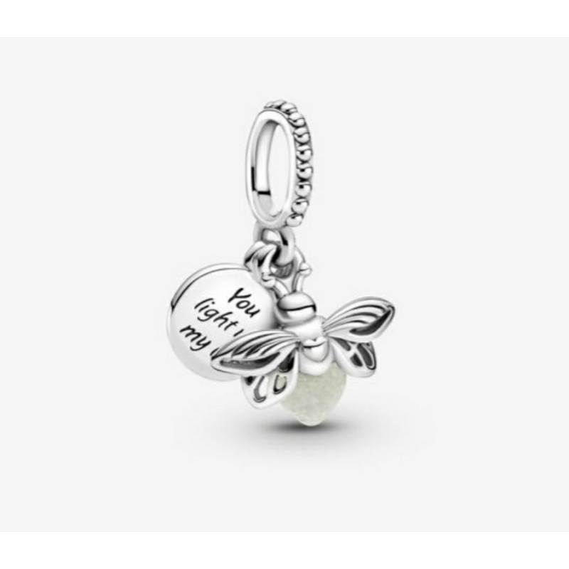 (พร้อมส่ง)*New*Pandora Glow-in-the-dark Firefly Dangle Charm | Shopee ...