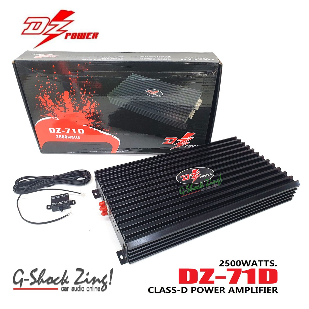 DZ POWER เพาเวอร์แอมป์ Class-D/คลาสดี สำหรับขับซับเบส กำลังขับ ...