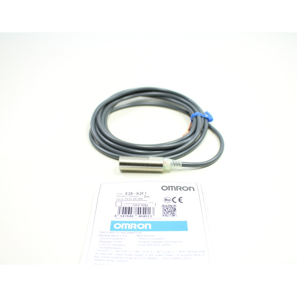 OMRON E2E-X2F1 Proximity Sensor M12 12-24VDC | Shopee Thailand