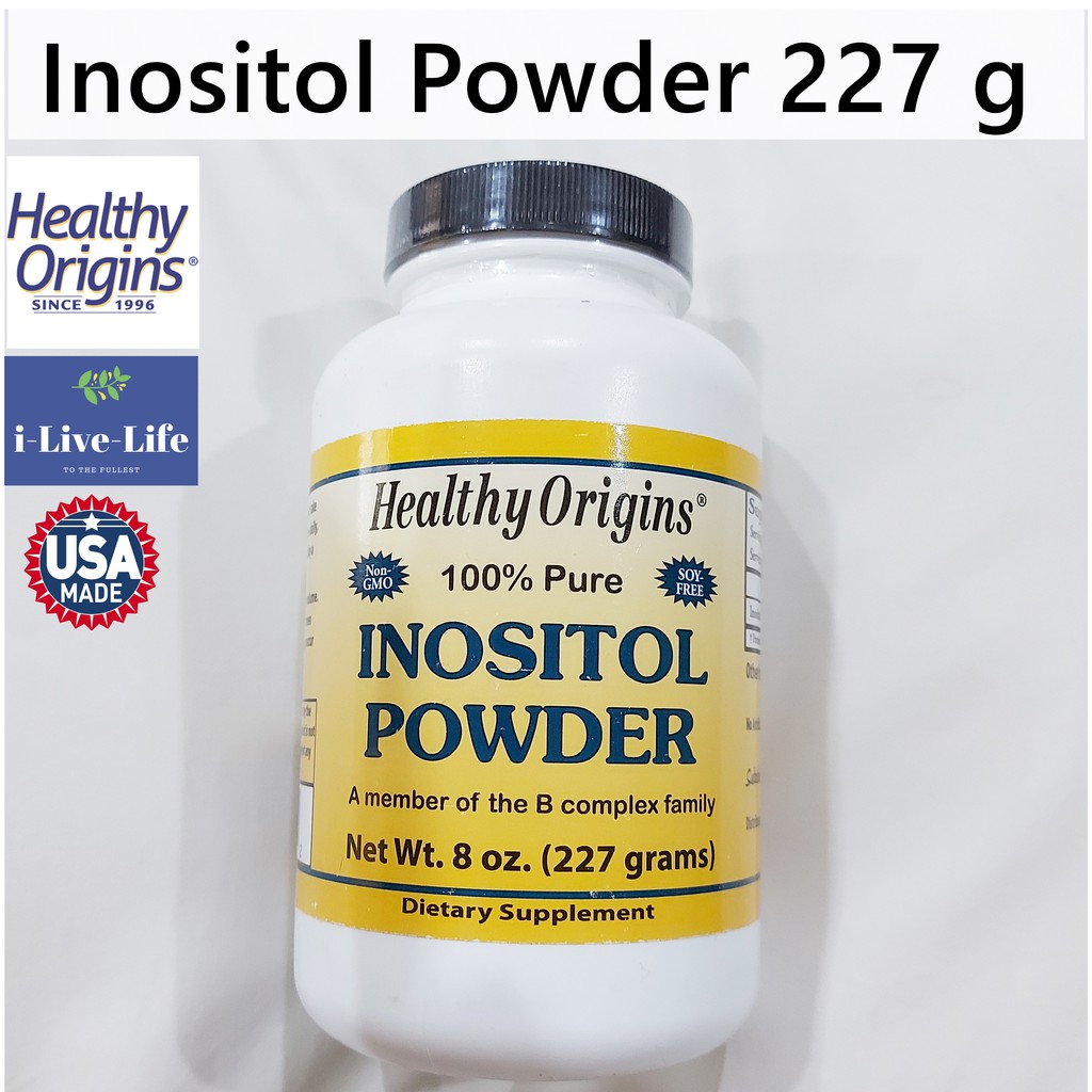 อิโนซิทอลชนิดผง บริสุทธิ์ Pure Inositol Powder 227g - Healthy Origins ...