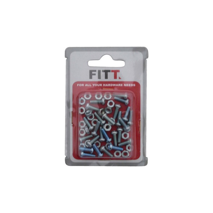 สกรูเกลียวมิลน็อต JP 4X18MM 25ตัว | FITT | 8855952007506 สกรู, น๊อต อุปกรณ์ยึดติด ต่อเติมซ่อมแซม ...