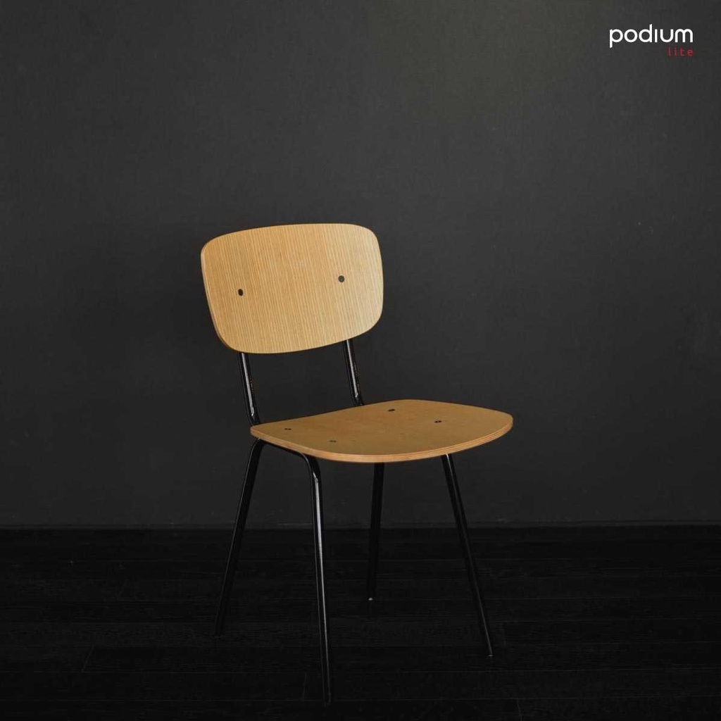 Podium Outlet | เก้าอี้ไม้โอ๊ค รุ่น ART POMO CH-01 | Shopee Thailand