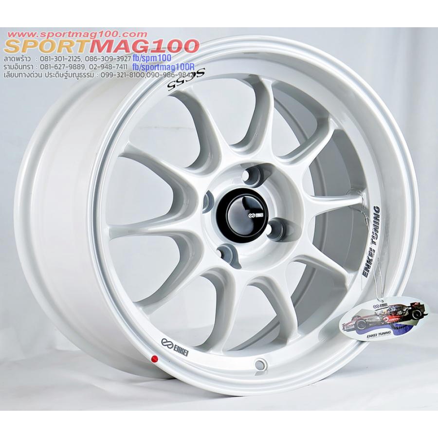 ล้อแม็กซ์ Enkei SC55 สีขาว 7-15นิ้ว 4รู100 ET28 [18868] | Shopee Thailand