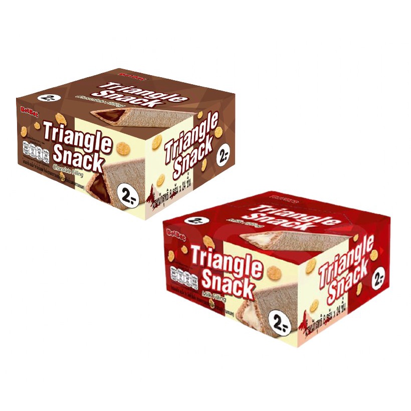 Triangle Snack Chocolate /Milk (แพ็ค 24 ชิ้น) | Shopee Thailand