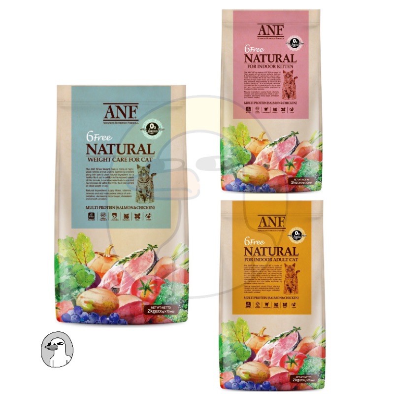 ANF (Cat) - Organic 6 Free Natural อาหารแมวเกรด Premium Organic 2kg ...