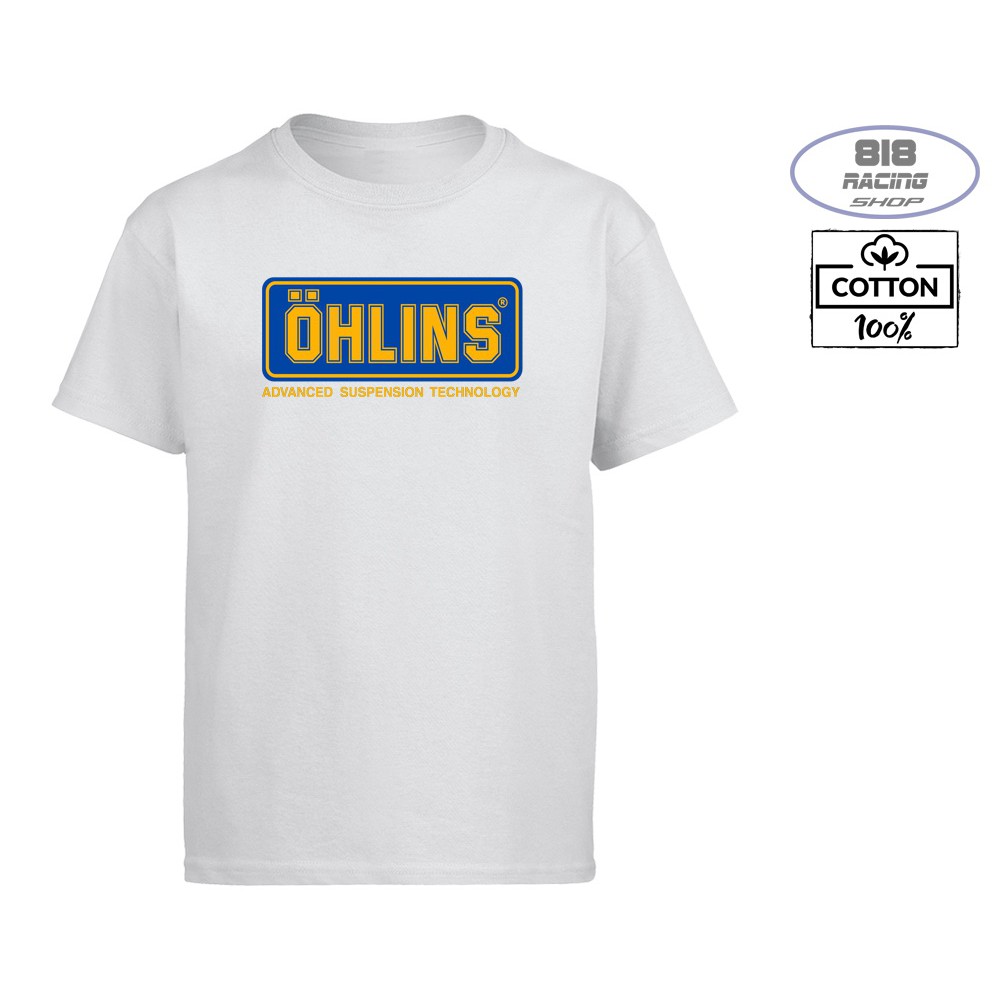 เสื้อยืด RACING เสื้อซิ่ง [COTTON 100%] [OHLINS] [1] | Shopee Thailand