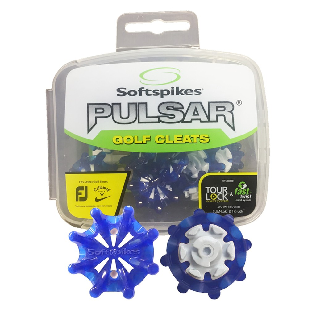 Spike SoftSpikes Pulsar Golf Cleats Tour Lock Blue | Shopee Thailand