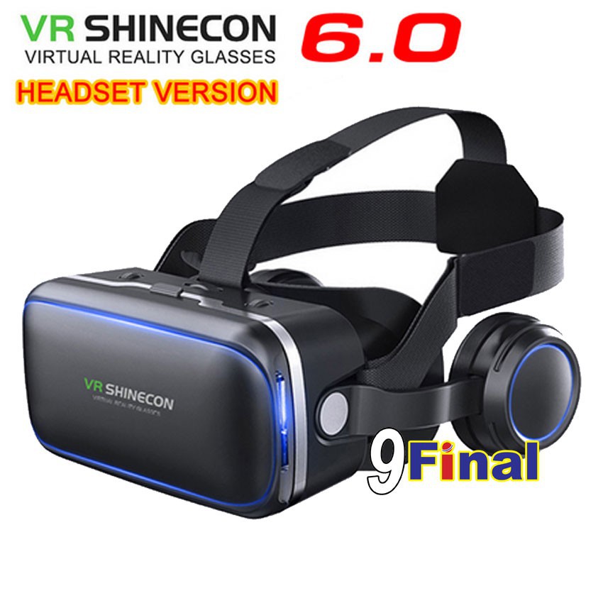 แว่นตา VR 3D VR Shinecon 6.0 (Model G04E) พร้อมหูฟังในตัว Stereo ...