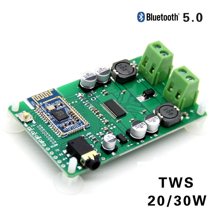 TWS pair box mono wireless group stereo Bluetooth 5.0 power amplifier ...