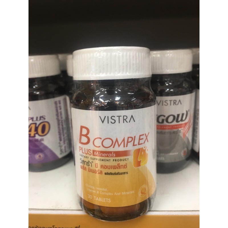 Vistra B Complex plus minerals 30 Tablets | Shopee Thailand