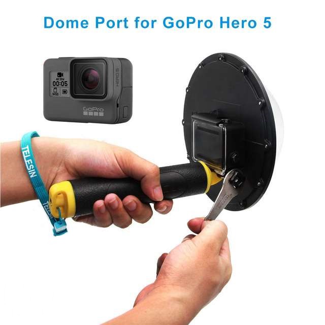 TELESIN 6" Dome Port Diving for GoPro Hero 5。6，7 | Shopee Thailand