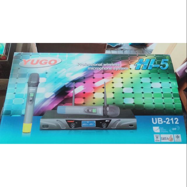 ฟรีส่ง!! ไมล์ลอย YUGO HI-5 UB-212 Professional wireless microphon ...