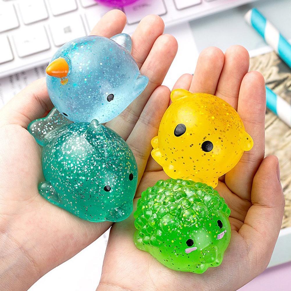 Big Spongy Squishy Mochi Fidget Toys Kawaii Animal Soft Toys Stress Fun ...