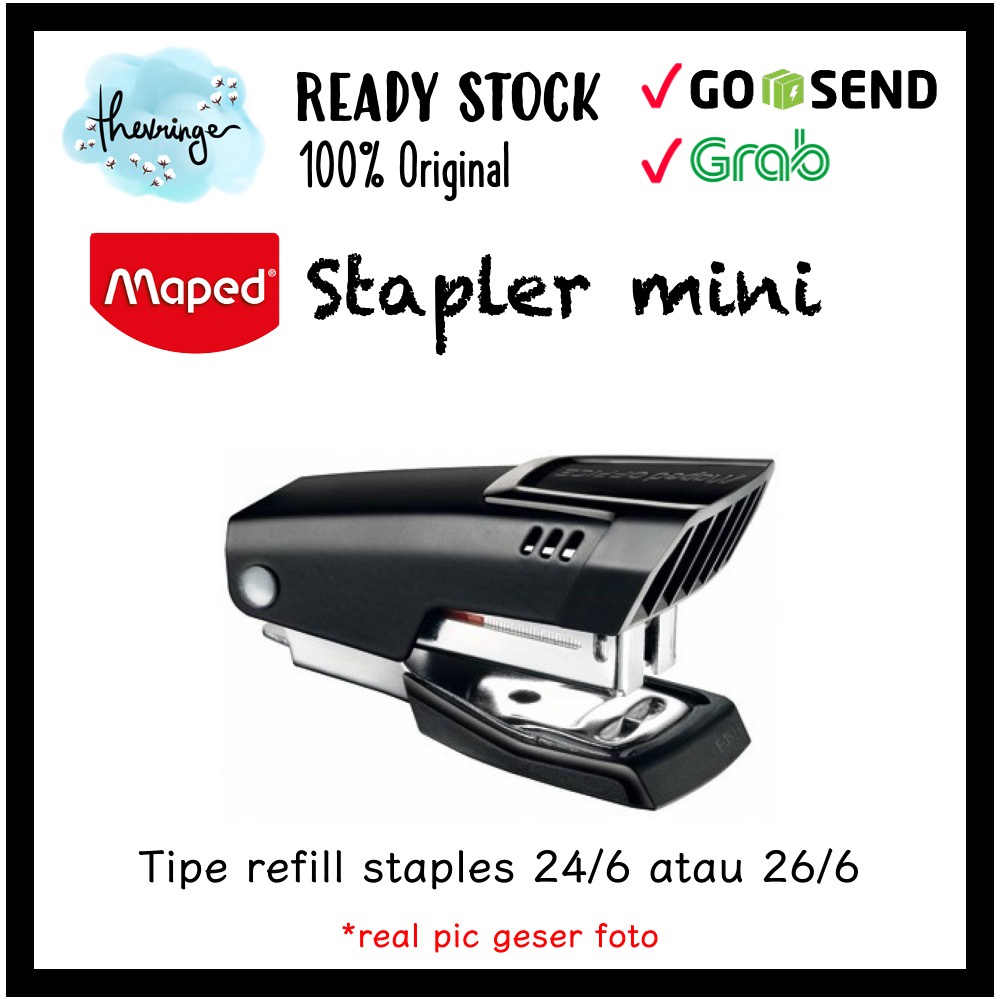Maped Essentials Metal Mini Stapler Small Staples เนื้อหาขนาดใหญ่ ...