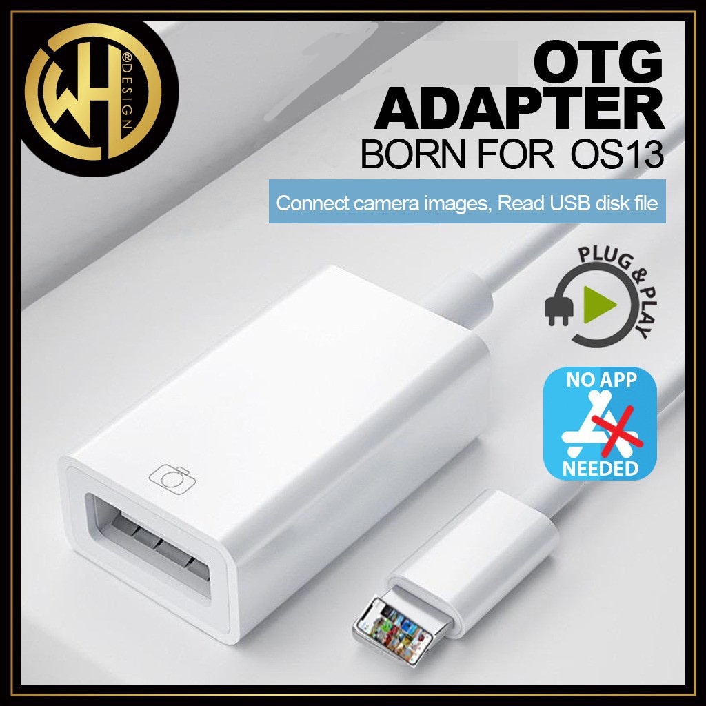 ตัวแปลงอะแดปเตอร์ Otg โทรศัพท์มือถือ iP เป็น Usb Otg iP เชื่อมต่อกล้อง iP เป็น Usb | Shopee Thailand