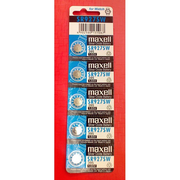 ถ่านกระดุม Maxell SR927SW 1แผง จำนวน 5 ก้อน สามารถออกใบกำกับภาษีได้ ...