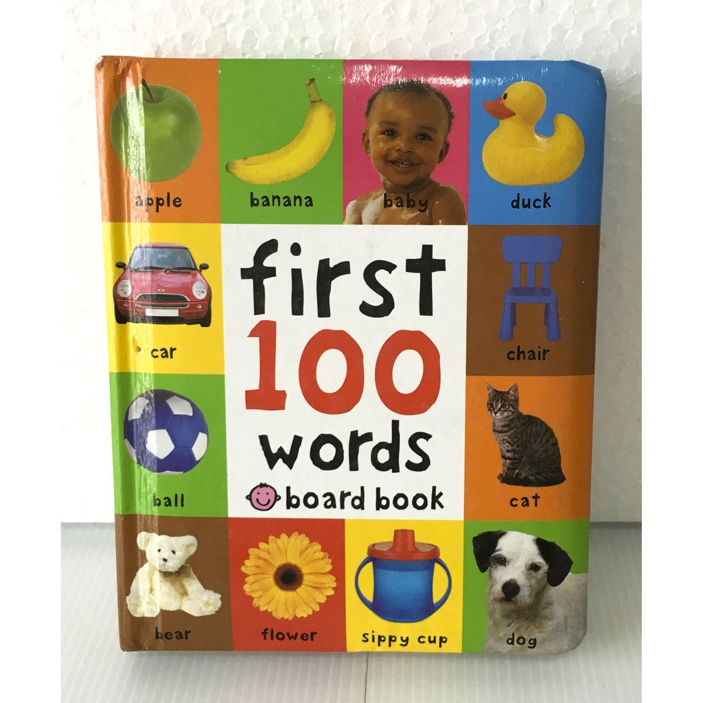 First 100 Words Board Book หนังสือคำศัพท์ภาษาอังกฤษสอนเรื่องคำศัพท์ของ ...