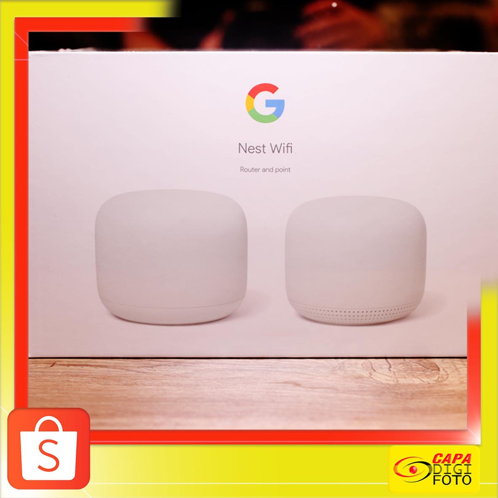 Google Nest Wifi Router and Point (2nd Generation) White & White ...