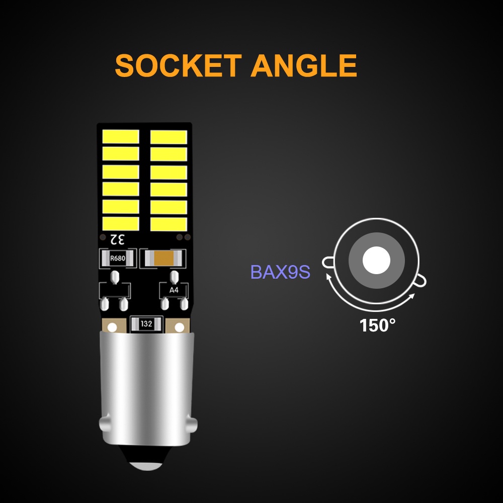 Kein 2PCS T10 หลอดไฟ Led 194 W5W T4W H21W H6W BA9S BAX9S BAY9S ความกว้าง DRL เปลี่ยนหลอดไฟรถ ...