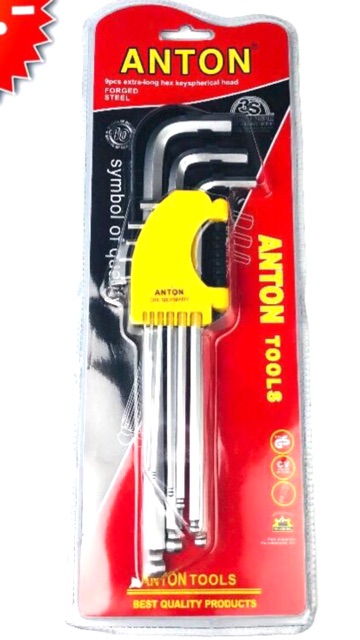 ANTON Tools แอนตัน ประแจหกเหลี่ยม หัวบอลยาว พิเศษ 9 ตัวชุด ( ราคา ต่อ ...