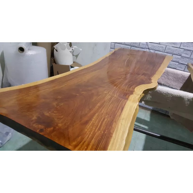 MPT Steel ไม้แผ่นเดียว แผ่นไม้ธรรมชาติ ย120-140×ก50-55(วัดหัว-ท้าย) หนา ...