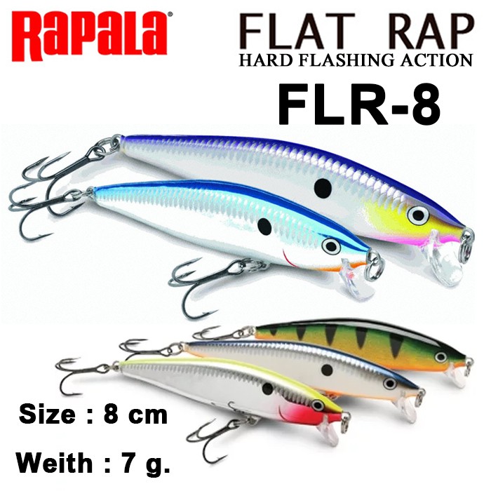เหยื่อปลอม RAPALA FLAT RAP รหัส FLR-8 | Shopee Thailand