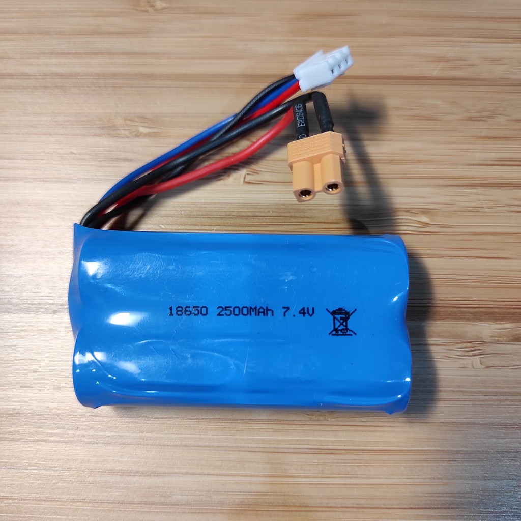 แบตเตอรี่ลิเที่ยม 7.4V 2500mAh แจ๊ค TX30 Battery 7.4 V 2500 mAh สำหรับ ...