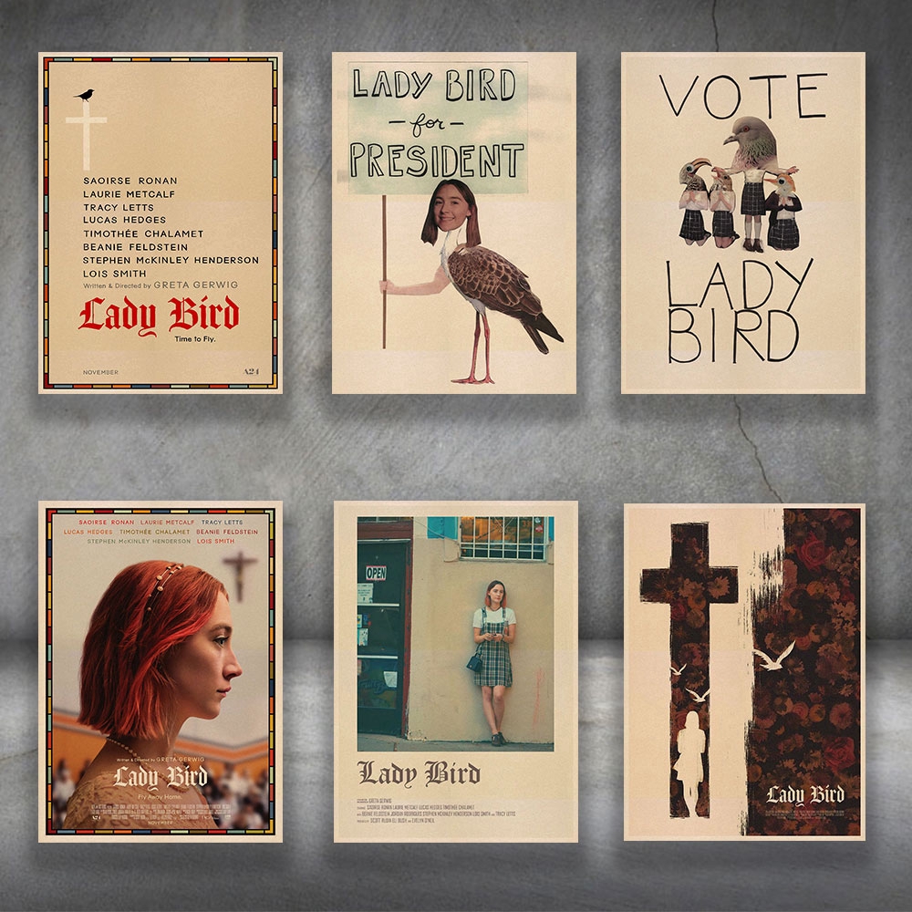 Art Lady Bird ภาพยนตร์ Greta-Gerwig-Film-Saoiurse-Rona โปสเตอร์ Art ...