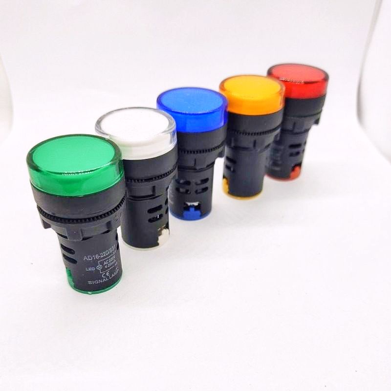 Lamp หลอดไฟโชว์ LED 22มิล AD16-22D/S มี 5สี 12VDC/AC 24VDC/AC 220VAC กล่อง 10ตัว | Shopee Thailand