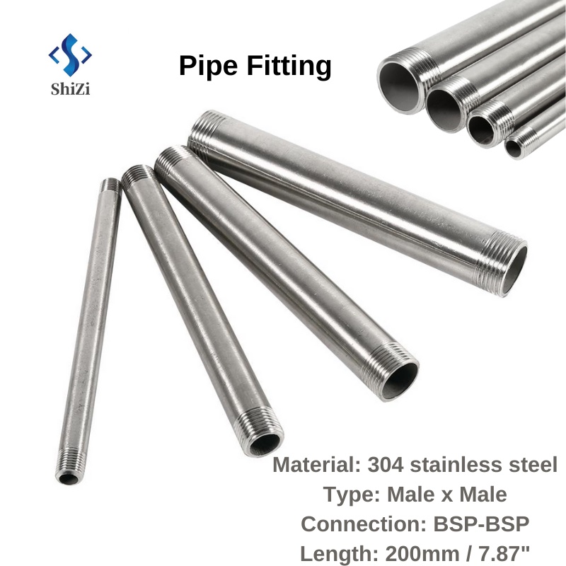 Ready Stock Ready Pipe Fittings Stainless Steel Ss304 Male X Thread ...