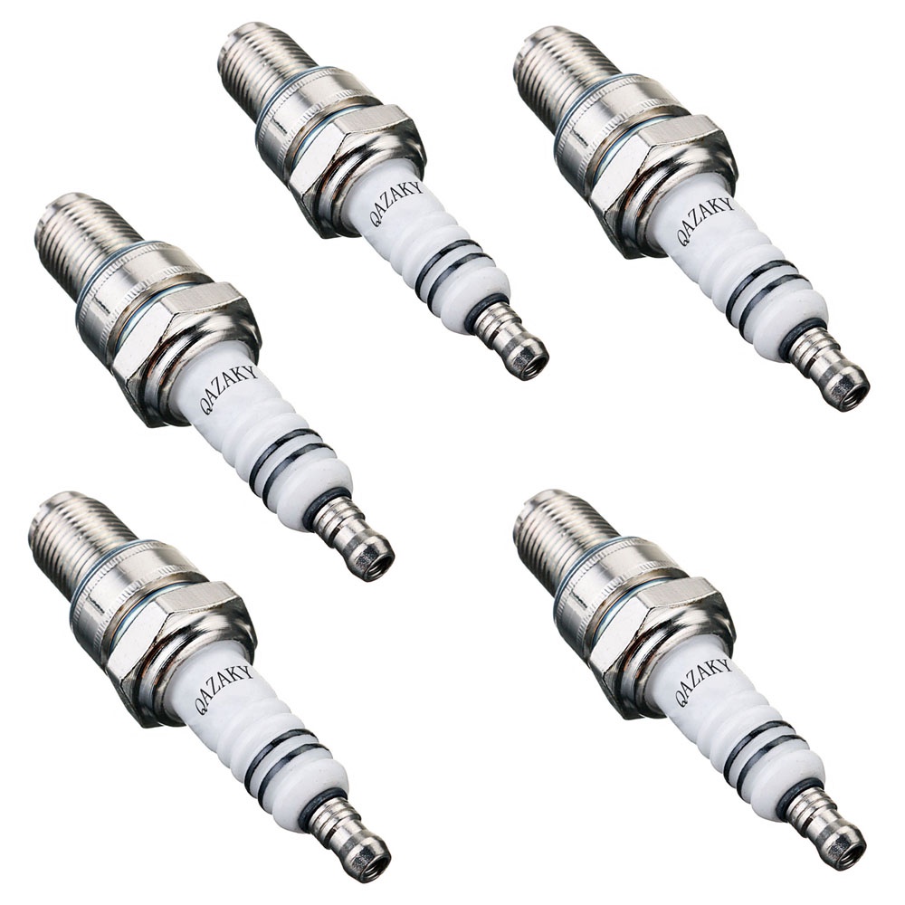 5 Pcs Spark Plug Z4C 49cc 50cc 66cc 70cc 80cc 2-Stroke Engine Motorized ...