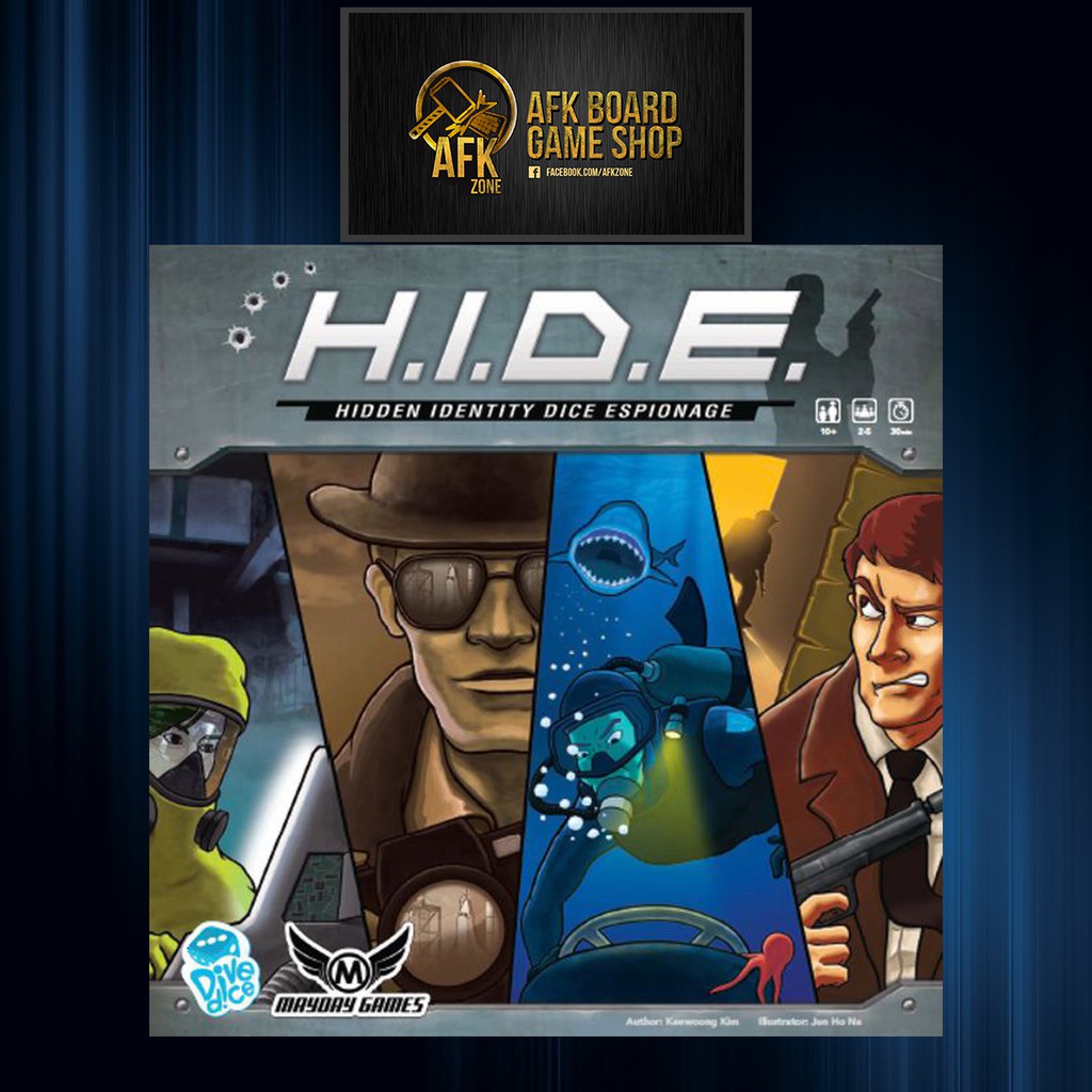 H.I.D.E. - HIDE - Hidden Identity Dice Espionage ENG Edition - Board ...