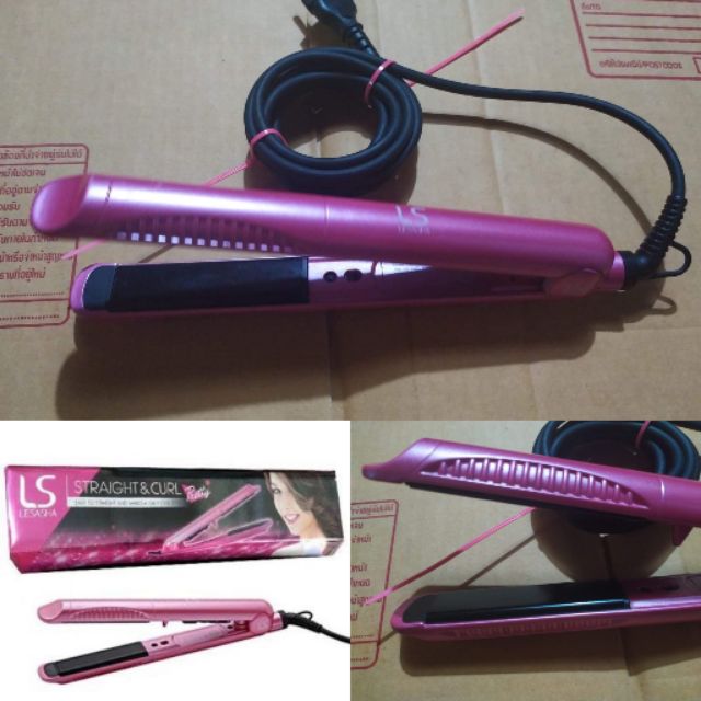 Lesasha หนีบผม LS Straight & Curl PRETTY Hair Straightener รุ่น LS0950 - Pink **มือสอง | Shopee ...