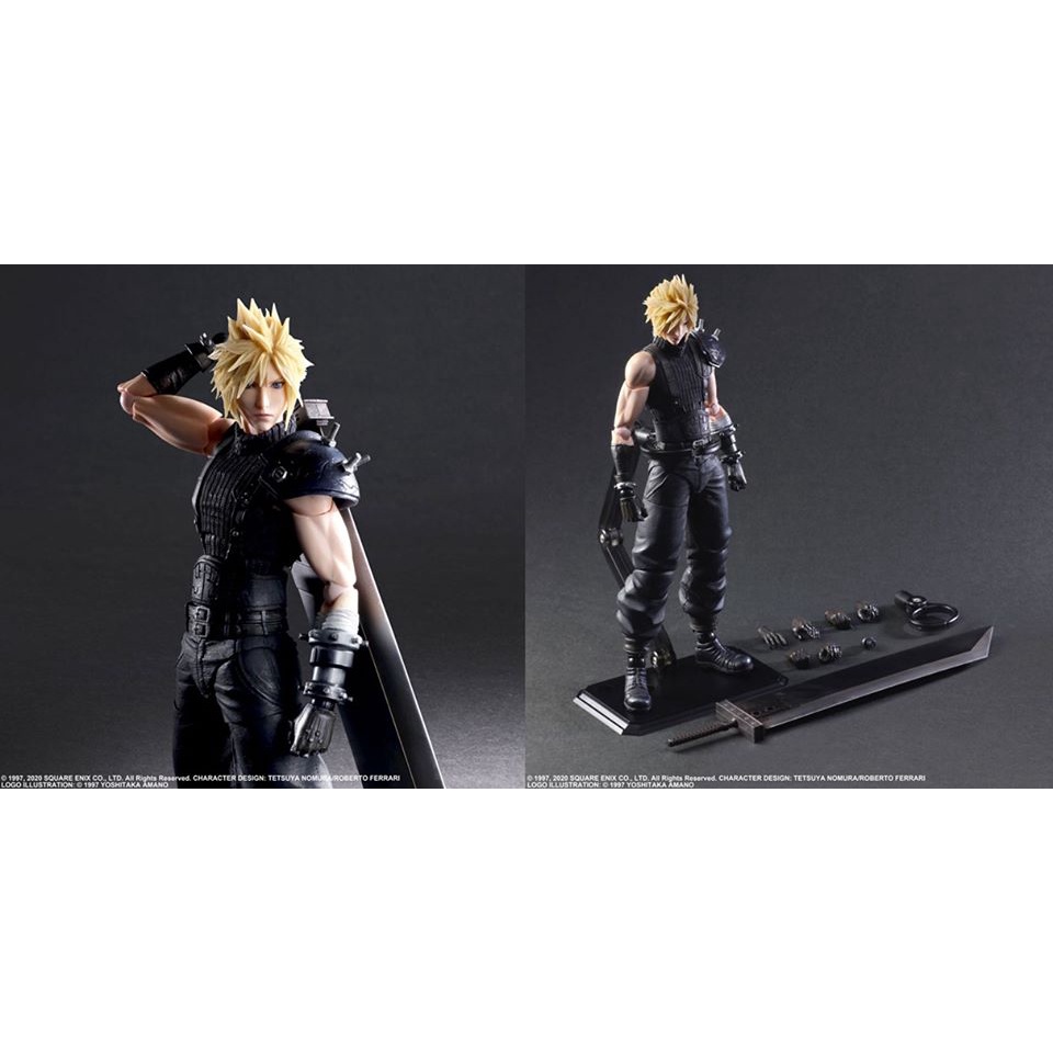 FINAL FANTASY VII Remake PLAY ARTS Kai Cloud Strife Version 2 | Shopee ...