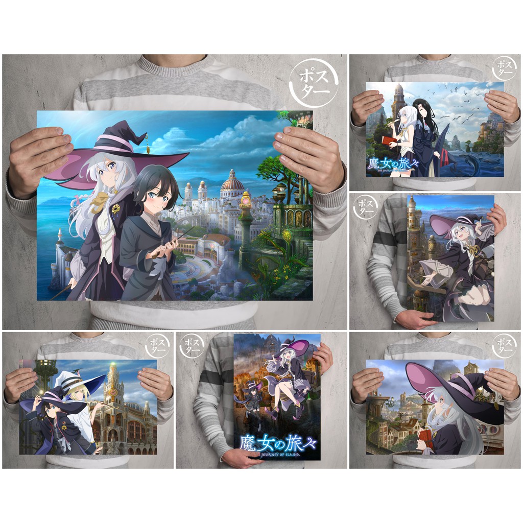 Majo no Tabitabi Anime Poster Collection - Elaina - ขนาด A3 + | Shopee ...