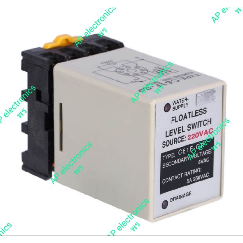 C61F-GP AC220V 50/60HZLiquid Floatless Level Switch Controller With | Shopee Thailand