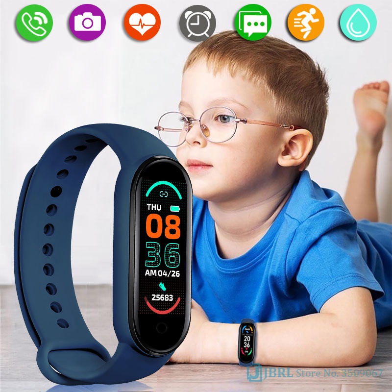 Smart Watch Kids Smartwatch Children Fitness Tracker Heart Rate Monitor ...