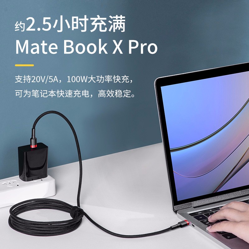 Beisi pd100w fast charging data cable dual type CtoC charging cable usb ...