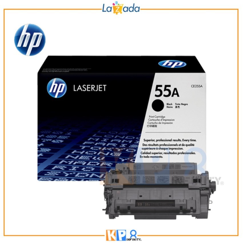 HP LaserJet Toner CE255A (55A) Black - (Genuine guarantee) สินค้าแท้รับ ...