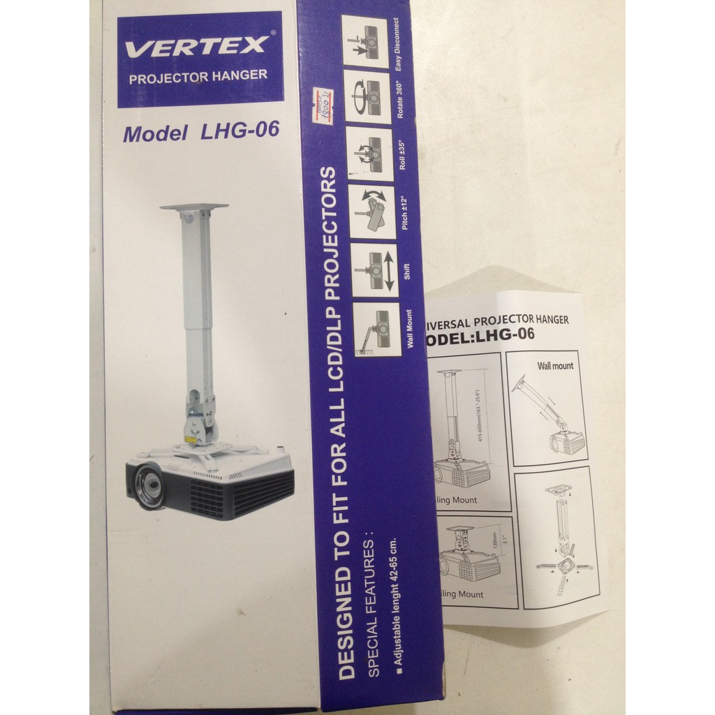 ขาแขวนเครื่องฉายโปรเจคเตอร์ ปรับความสูงได้ ปรับก้มเงยได้ VERTEX LHG-06 ...