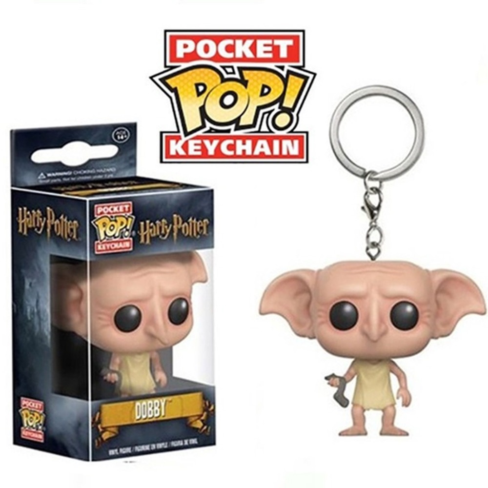พวงกุญแจ จี้ตุ๊กตาฟิกเกอร์ Harry Potter Dobby Funko ของเล่นสําหรับเด็ก ...