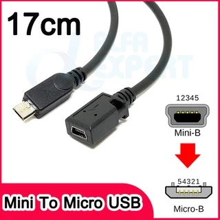 อะแดปเตอร์แปลง Micro USB Female to Mini USB Male to Mini USB Male ราคา ...