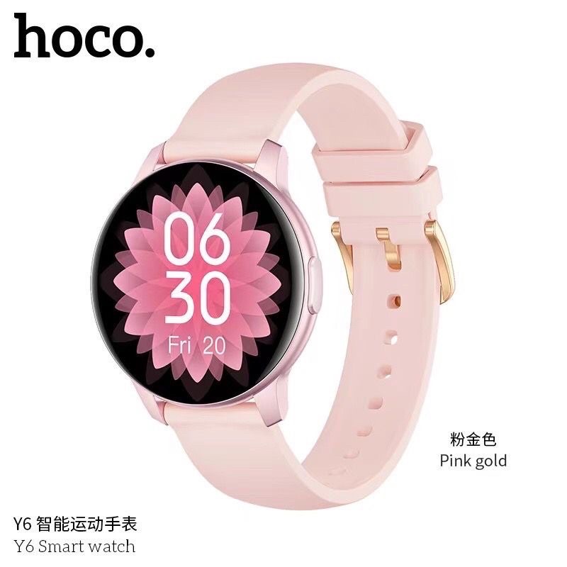 Hoco Y6 smart watch รุ่นใหม่ล่าสุด สีหวานๆ แท้100% | Shopee Thailand