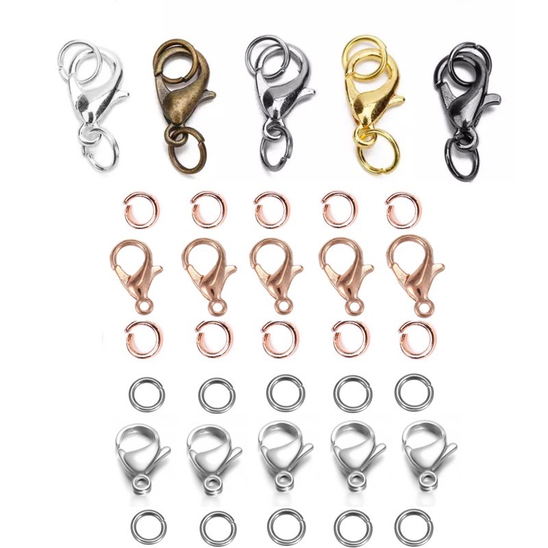 TD75 ก้ามปูสแตนเลสแท้พร้อมห่วงกลม 5 ชุด/เซ็ต TD75 | Shopee Thailand