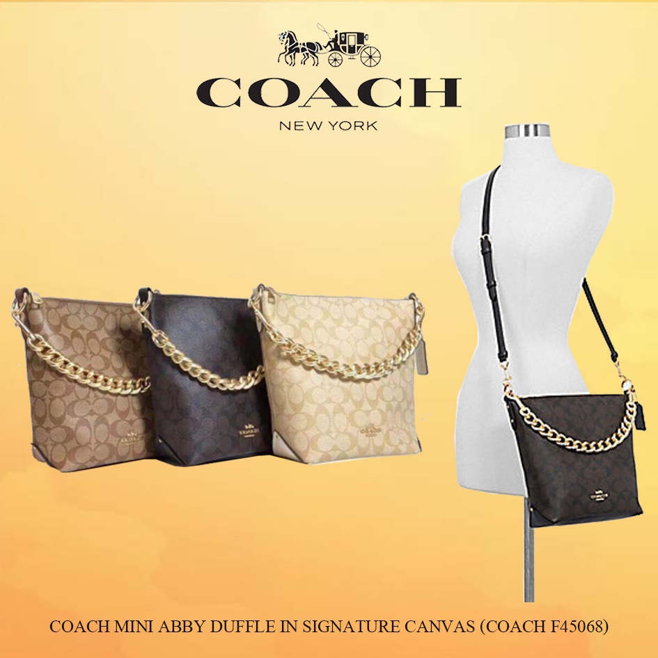 Coach Mini Abby Duffle in Signature PVC Bag F45068 | Shopee Thailand