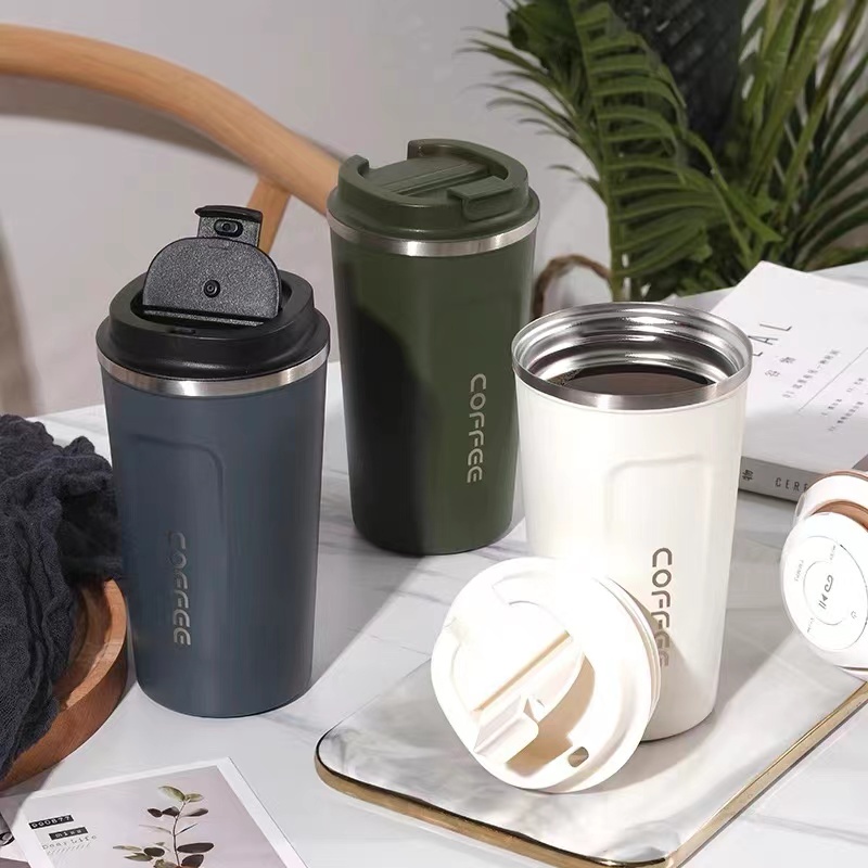 ISUMI_SHOP แก้วเก็บความเย็น ความร้อน แก้วกาแฟ สแตนเลส ขนาด 380ml/510ml | Shopee Thailand