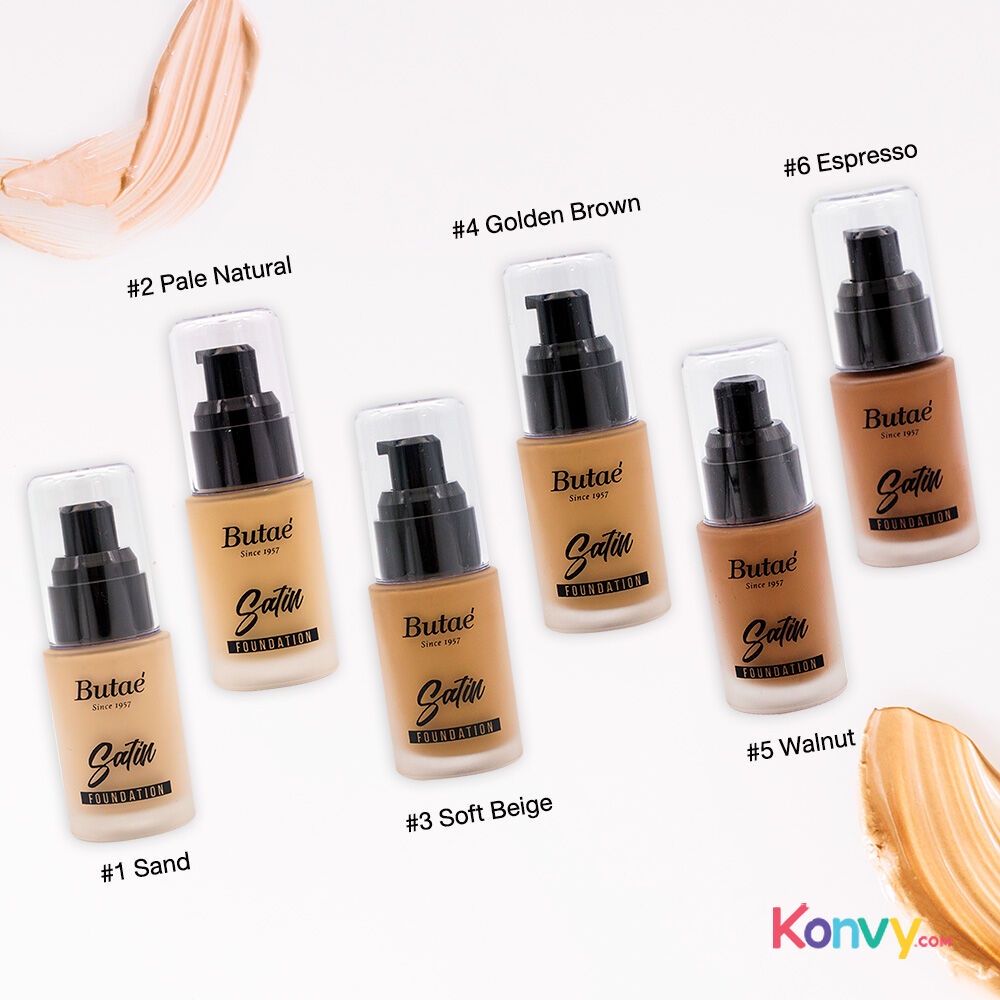 Butae Satin Foundation 30ml #6 Espresso. ( สินค้าหมดอายุ : 2024.01.05 ...