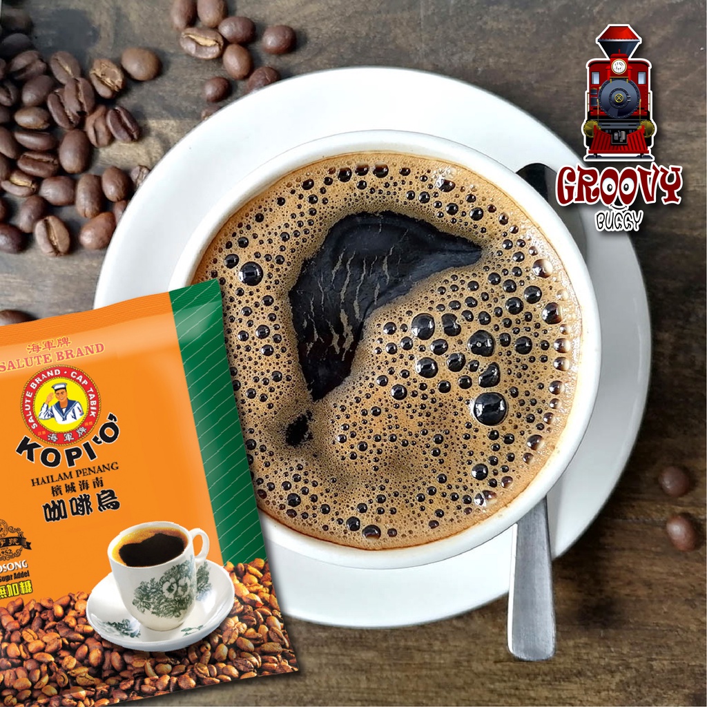 Salute Brand Kopi 'O' Kosong Hailam Penang กาแฟดำ 海军牌槟城海南咖啡乌 | Shopee ...